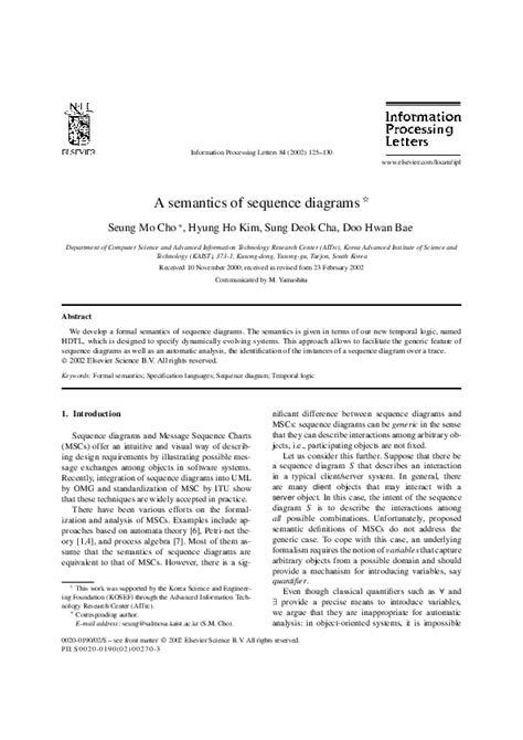 pdf a semantics of sequence diagrams doo hwan bae