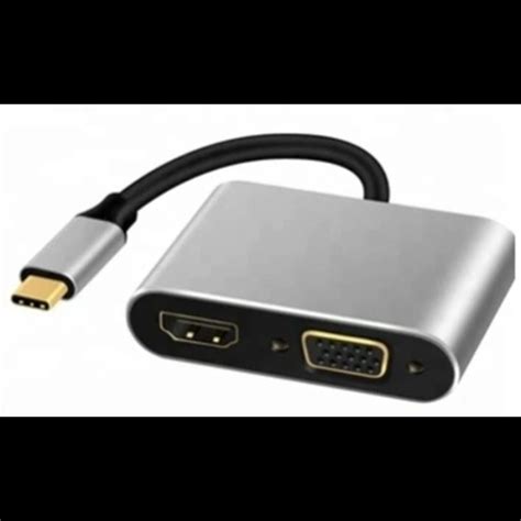 מתאם Usb C ל Hdmi Vga Usb3 0 Pd Streaming Store