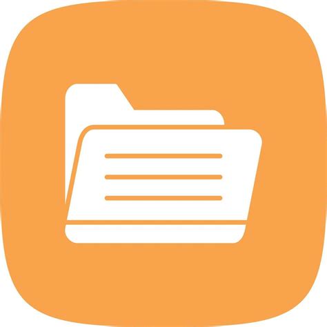 Folder Glyph Round Corner 9920411 Vector Art At Vecteezy