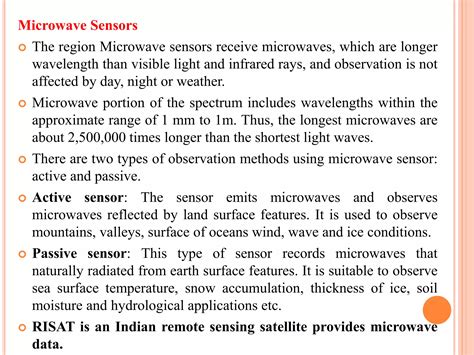 Remote Sensing Sensors Platforms And Satellite Orbits Pptx