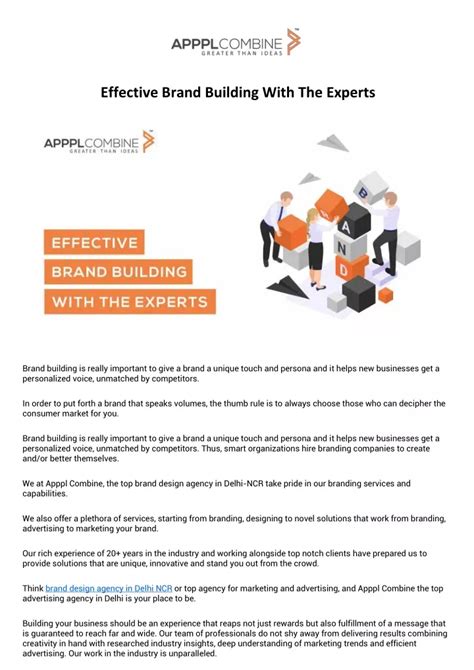 PPT Effective Brand Building With The Experts PowerPoint Presentation