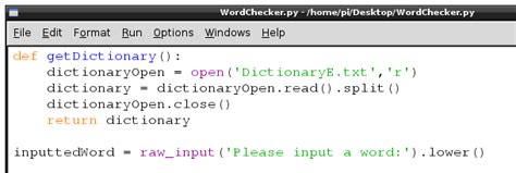 Trevor Appleton Basic Python Programming A Word Checker