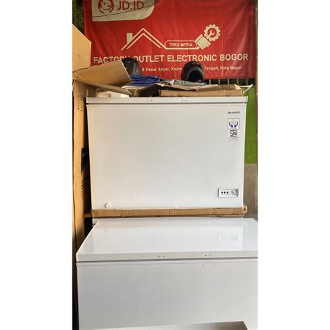 Jual Freezer Box Sharp 310 Liter Frv310x Unit Eksdisplay Shopee