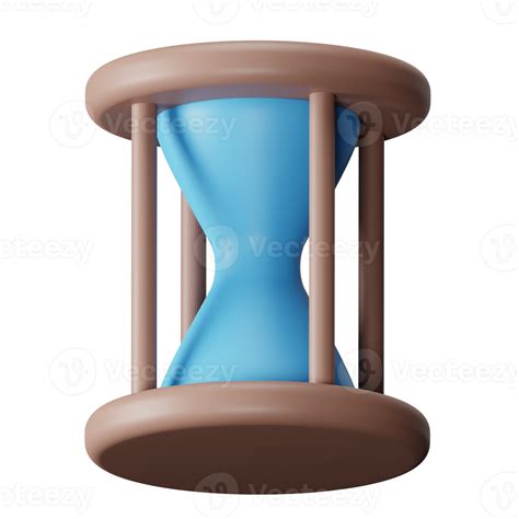 Hourglass 3d Render Icon Illustration 29203423 Png