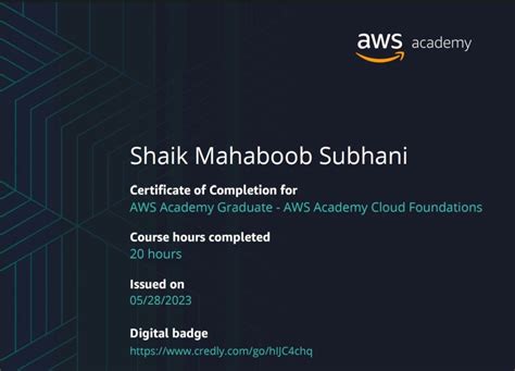 shaik mahaboob subhani on linkedin awscloud aws amazon
