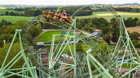 Stecken Geblieben Achterbahn Kärnan Im Hansapark Fährt Wieder