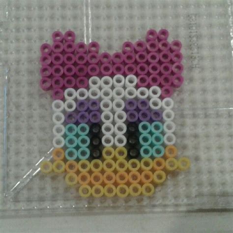 Daisy Duck Perler Beads By Eleka Peka Perler Beads Fuse Beads
