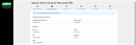 Self Service Onboarding Veeam Data Cloud For Microsoft 365