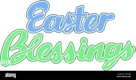 Easter Blessings Design Stock Vector Image And Art Alamy