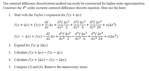 The Centered Difference Discretization Method Can