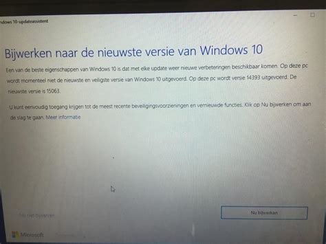 Update Windows 10 Home Buildnummer 143931593 Naar 1703 Microsoft