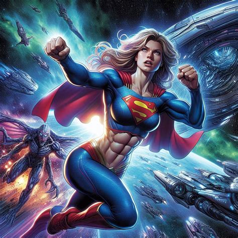 Supergirl Vs Alien Attack Fleet 1 By Lepantzeus On Deviantart
