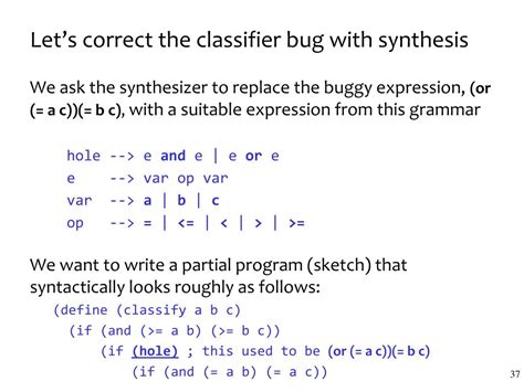 ppt programming with constraint solvers cs294 program synthesis for