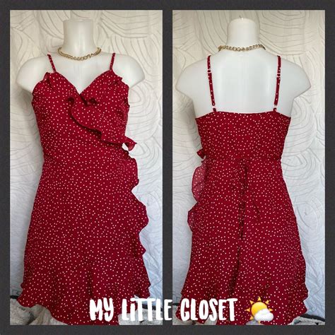 Shein Wrap Around Red Dress Womens Fashion Dresses And Sets Dresses