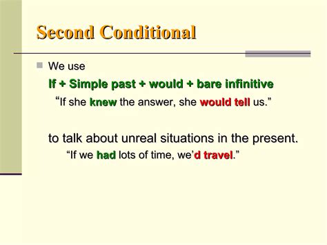 Conditionals Ppt