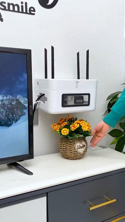 Wall Mounted Wireless Wifi Router Storage Box PVC Shelf Hanging Plug Board Bracket Box Nordic