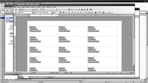 Printing Address Labels In Libreoffice Youtube Inside Label Template 21 Per Sheet Free Download