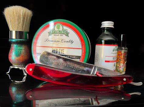 Sotd Stirling Soap Co “red Eye” Shave Soap🍊🫚🪻 Rwickededge