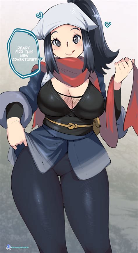 Rule 34 1girls Akari Pokemon Black Hair Breasts Cleavage Female