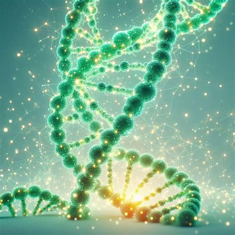 Premium Photo Dna Floating In A White Background