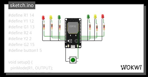 Semaforo Wokwi Esp32 Stm32 Arduino Simulator