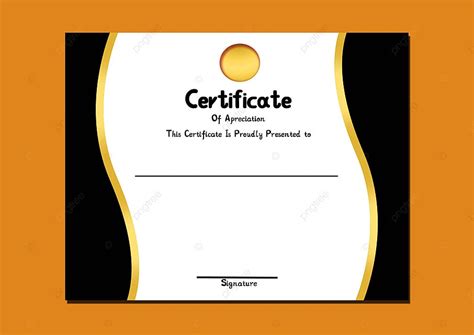 웨이브 디자인 인증서 템플릿 Psd 다운로드 디자인 자료 다운로드