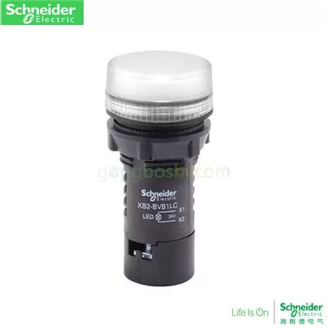 Schneider Xb2 Indicator Xb2 Bvb1lc Led 24vacdc White 22mm