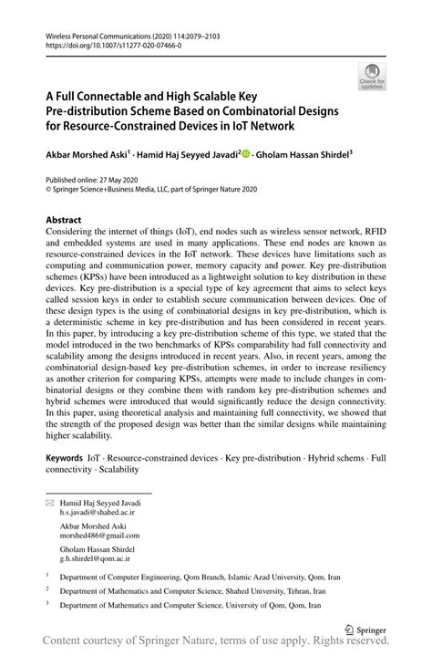 a full connectable and high scalable key pre distribution scheme based