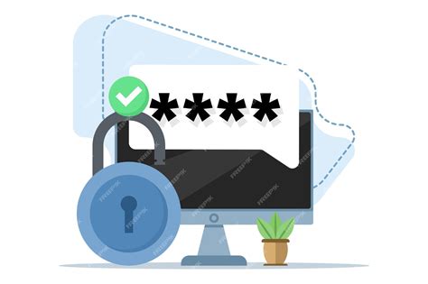 Premium Vector Pin Code Password Protection Concept Concept Of Personal Data Protection Cyber