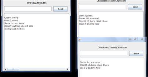 Chat Room Application Using Udp In Java Java Tongue