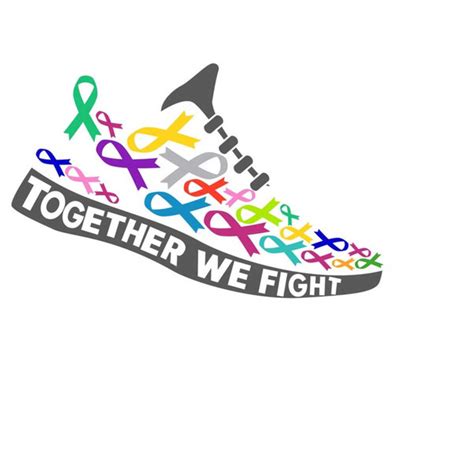 Cancer Ribbons Svg Multiple Colors All Cancers Breast Canc Inspire