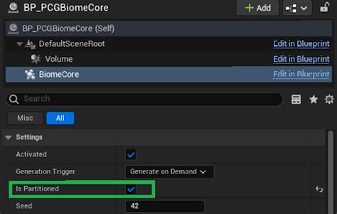 Unreal Engine のプロシージャル コンテンツ生成 Pcg Biome Core および Sample プラグインのリファレンス