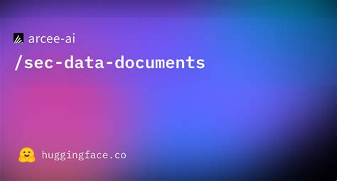 Arcee Ai Sec Data Documents · Datasets At Hugging Face