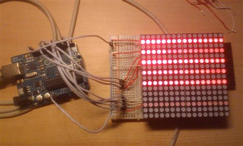 Arduino Why My X Led Matrix Show Only Lines Electrical