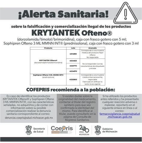 Coepris Alertas Sanitarias