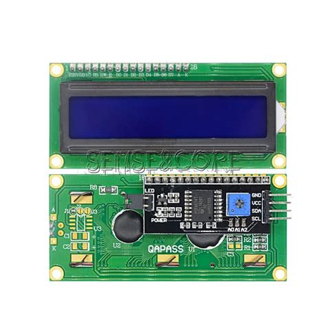 Iici2c Serial Interface 1602 16x2 Character Lcd Module Display Blue