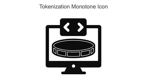 Tokenization Monotone Icon In Powerpoint Pptx Png And Editable Eps Format PPT PowerPoint
