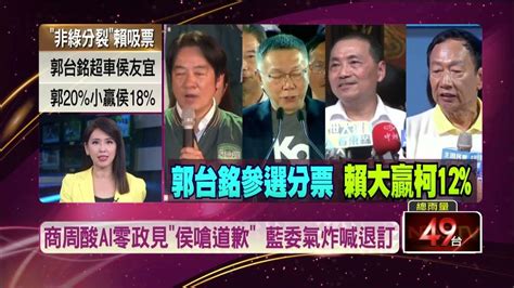 遭商周小編酸政見「一片空白」！ 侯辦嗆道歉、藍委喊退訂 Youtube