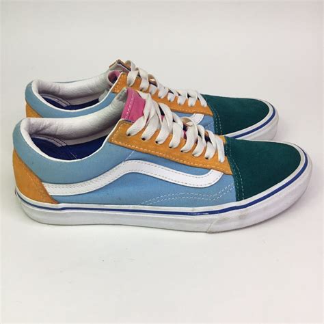 Vans Old Skool Skate Shoes Colorblock Multi Color 721 Gem