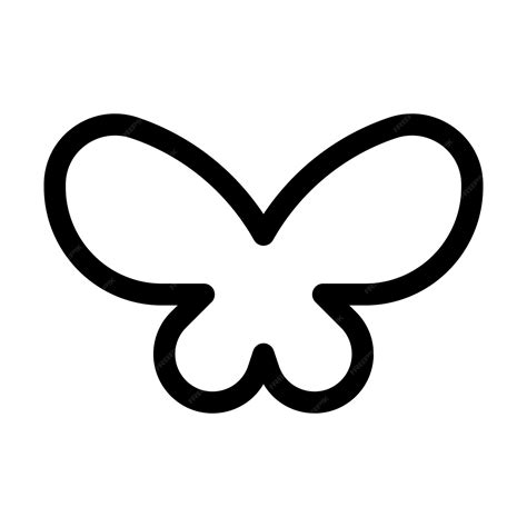 Icono De Señal De Mariposa Símbolo En Estilo De Línea Ilustración