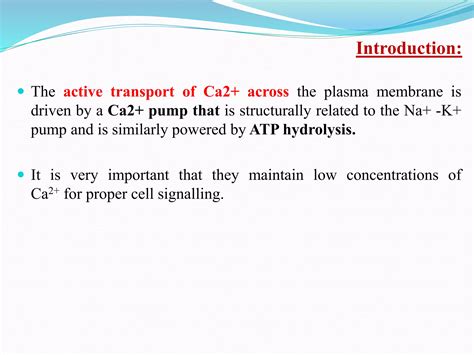 Calcium Atpase Pumps Ppt