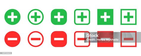 더하기 및 빼기 기호 벡터 집합입니다 녹색 기호 플러스와 빨간색 마이너스 개체 그룹에 대한 스톡 벡터 아트 및 기타 이미지 개체 그룹 계산기 긍정적인 감정 표현