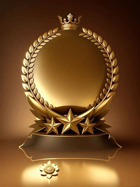 اطار ذهبي Gold Design Background Gold Frame Photo Art Frame