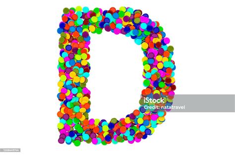 색종이에서 문자 D 흰색 배경에서 격리된 3d 렌더링 0명에 대한 스톡 사진 및 기타 이미지 0명 교육 기념일 Istock