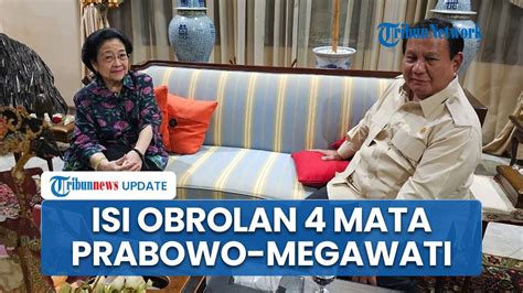 1,5 Jam Presiden Prabowo & Ketum PDIP Megawati Ngobrol Empat Mata di Teuku Umar, Ini yang Dibahas