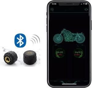 XPR SS Smart Tyre Pressure Gauge TPMS Bluetooth Bike Tyre Pressure Monitor System External