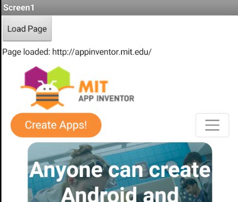 F OS WebViewProgress Detect Loading Progress Of WebViewer Extensions MIT App Inventor