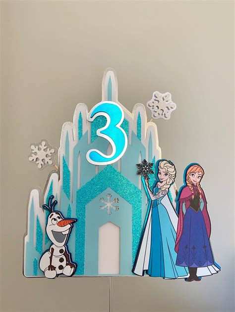 Frozen Cake Topper Elsa And Anna Cake Topper Olaf Cake Topper Age Cake Topper Princess Cake