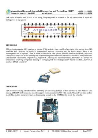 Irjet Gps Tracker Alcohol Detector With Engine Locking System Using Gsm Pdf