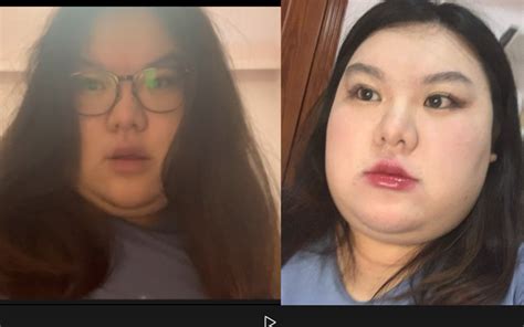 260斤胖妹尝试化妆，看看差别大不大？ 268斤的香香 268斤的香香 哔哩哔哩视频